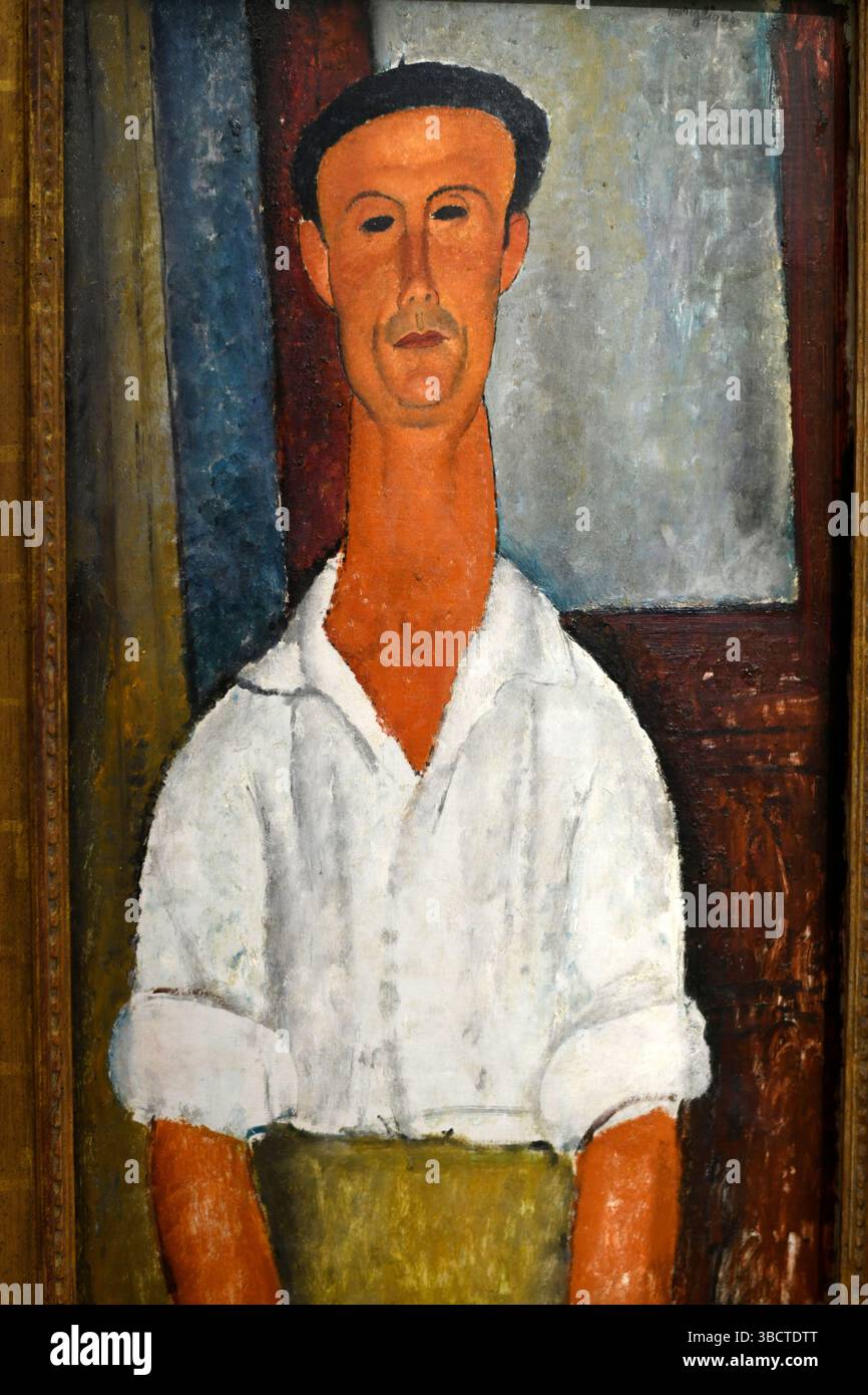 Gaston Modot, 1918, Amedeo Modigliani, Georges Pompidou museum Paris ...