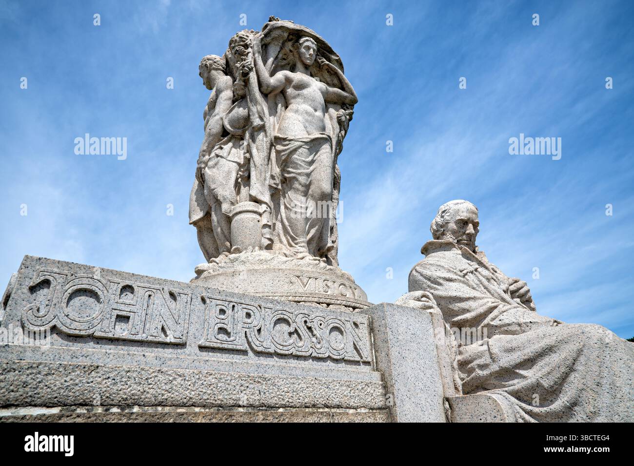 WASHINGTON DC, United States — The John Ericsson Memorial stands in ...