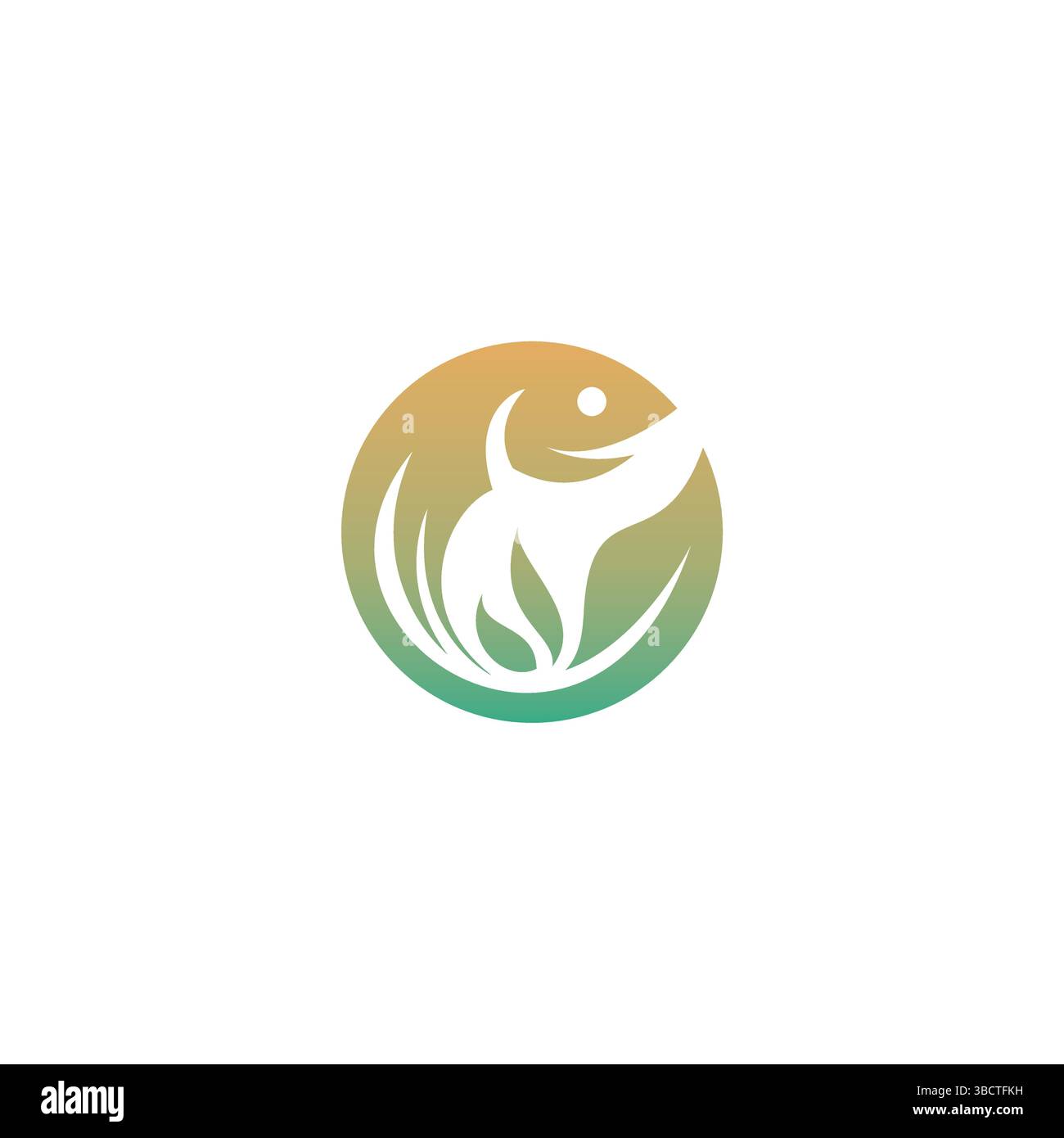 Fish and Leaf Logo Vector Illustration Stock Vector Image & Art - Alamy