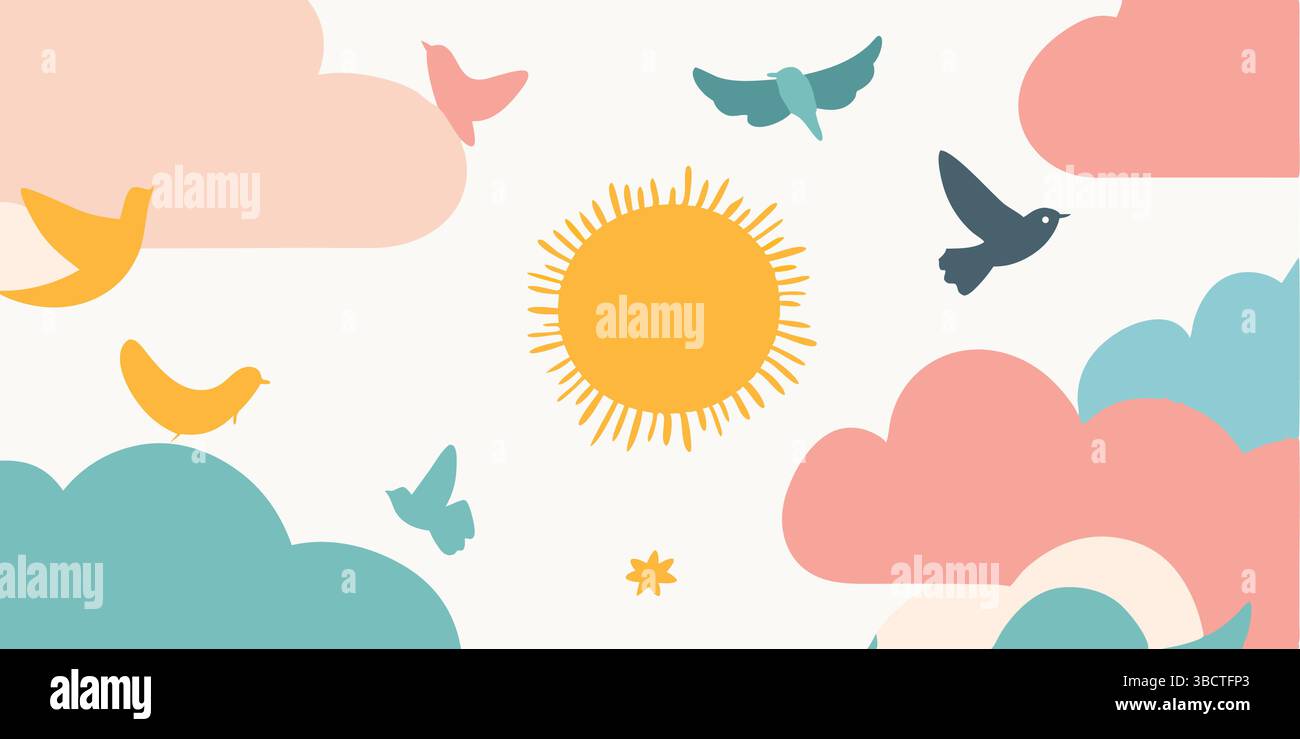 Sunny aesthetic Stock Vector Images - Alamy