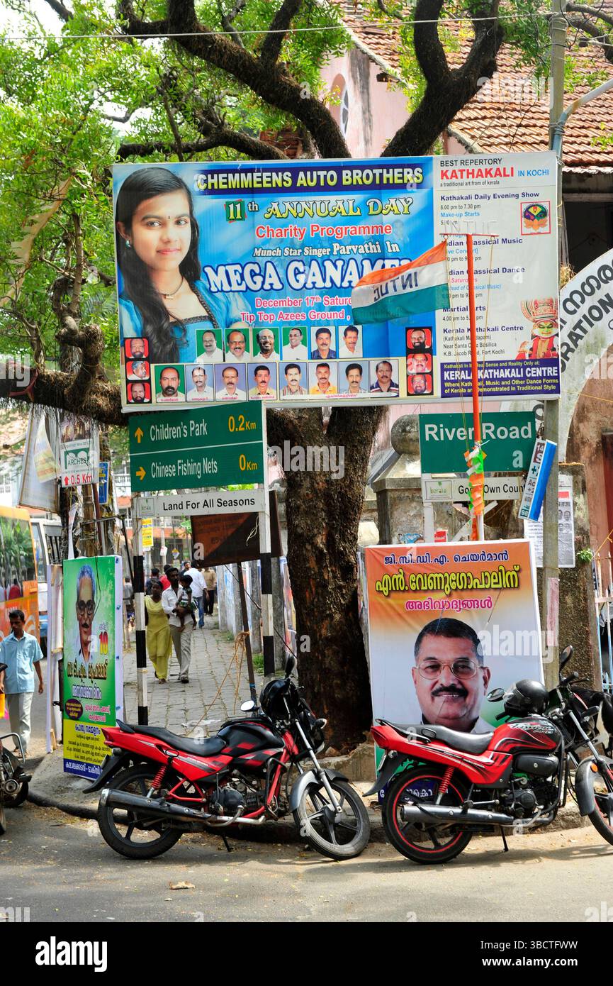 Asie,Inde du Sud ,Etat du Kerala,Kochi (Cochin),/ A street of Kochi ...