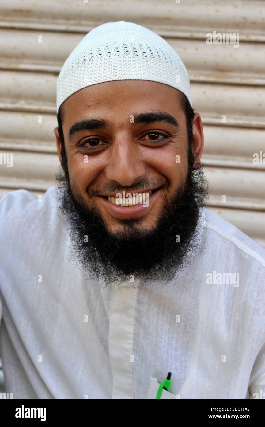 Asie,Inde du Sud ,Etat du Kerala,Cochin (Kochi),portrait d'un homme de ...