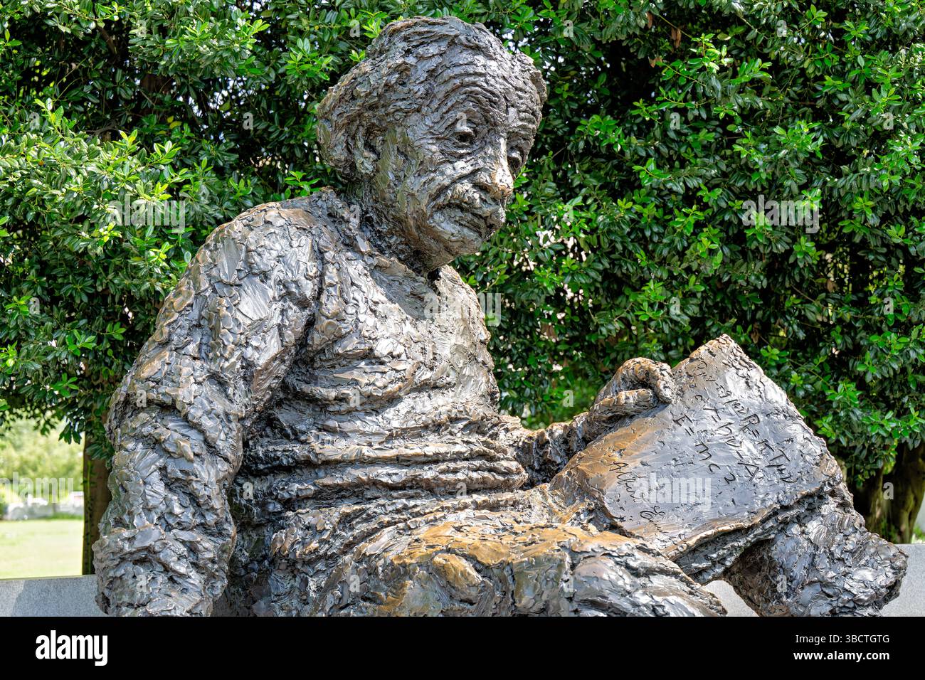 WASHINGTON DC — The Albert Einstein Memorial stands on the grounds of the National Academy of ...