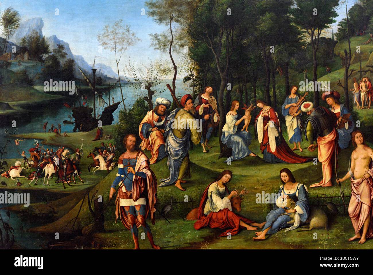 The Reign of Comus, c.1507-1511, by Lorenzo Costa (1460-1535), Louvre ...