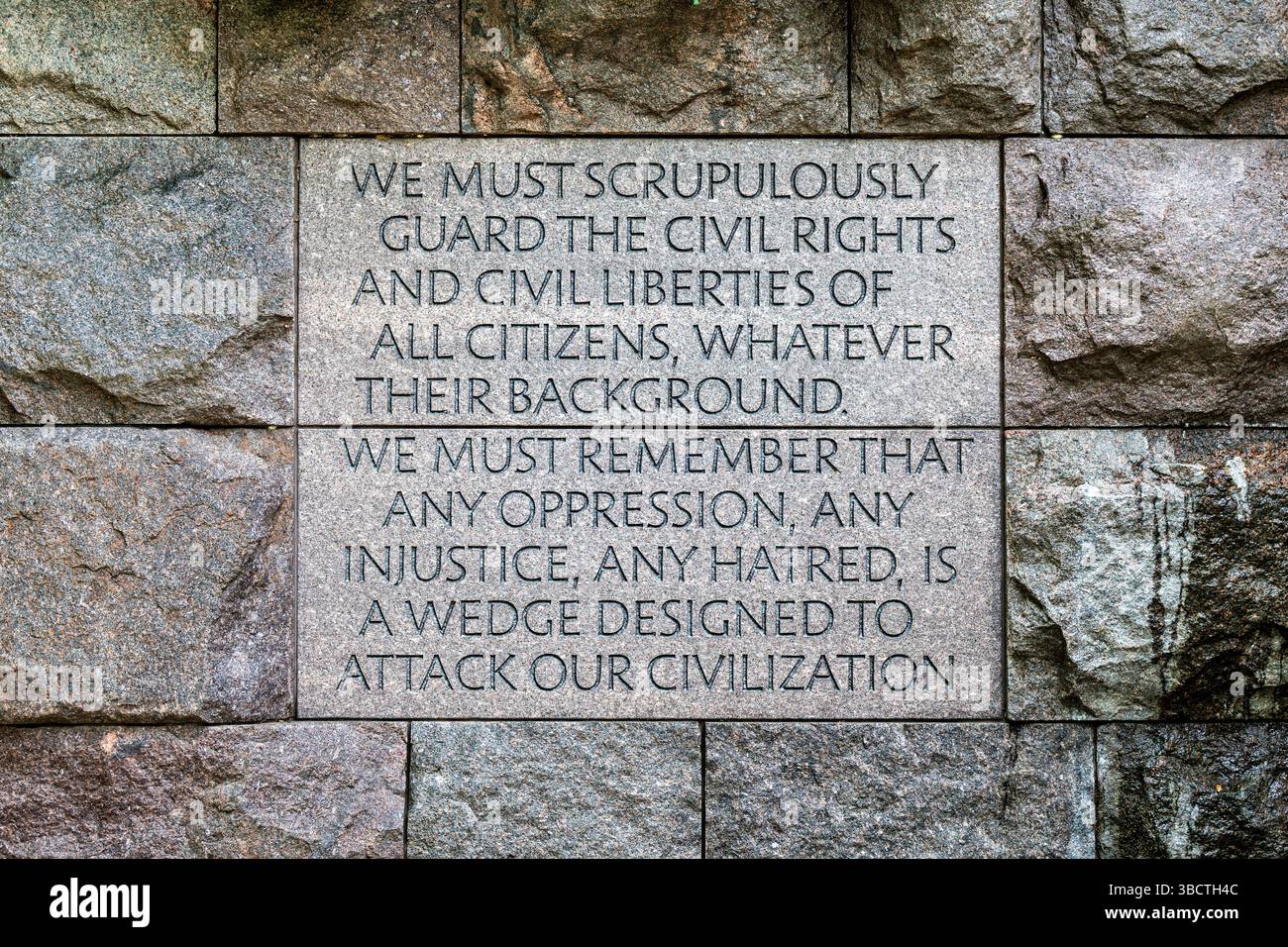 Roosevelt civil rights quotes hi-res stock photography and images - Alamy