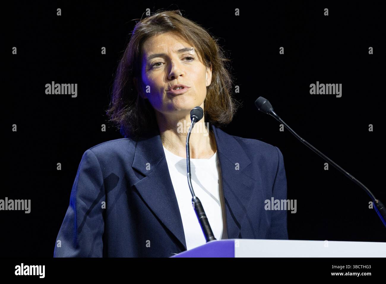 Paris, France. 21st May, 2025. Orange CEO Christel Heydemann during the ...