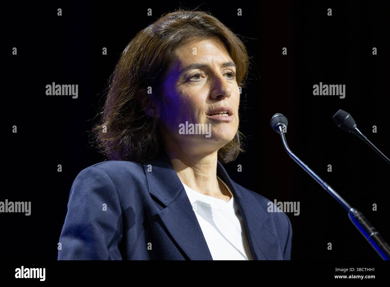 Paris, France. 21st May, 2025. Orange CEO Christel Heydemann during the ...