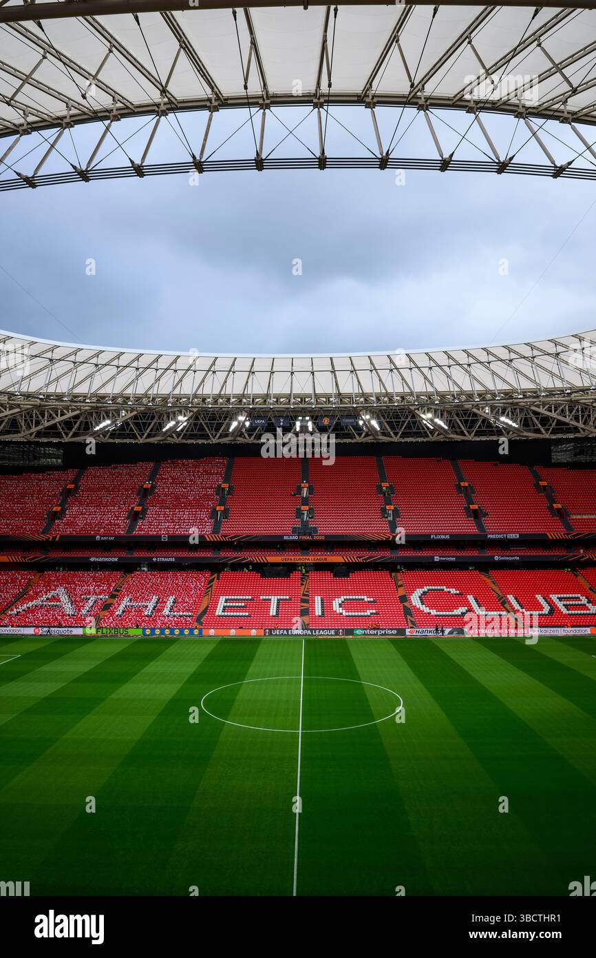 Bilbao, Spain. 21st May, 2025. A general view of estadio de San Mames ...