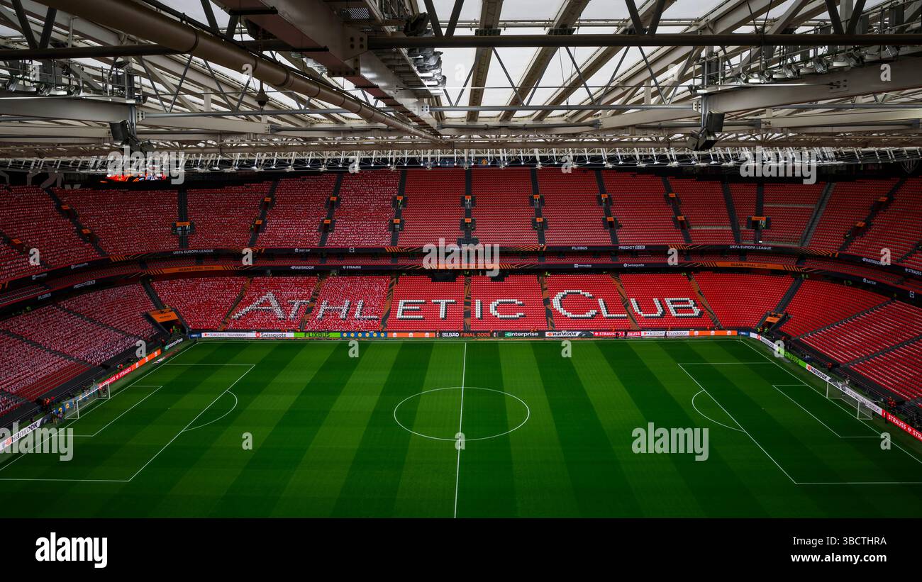 Bilbao, Spain. 21st May, 2025. A general view of estadio de San Mames ...