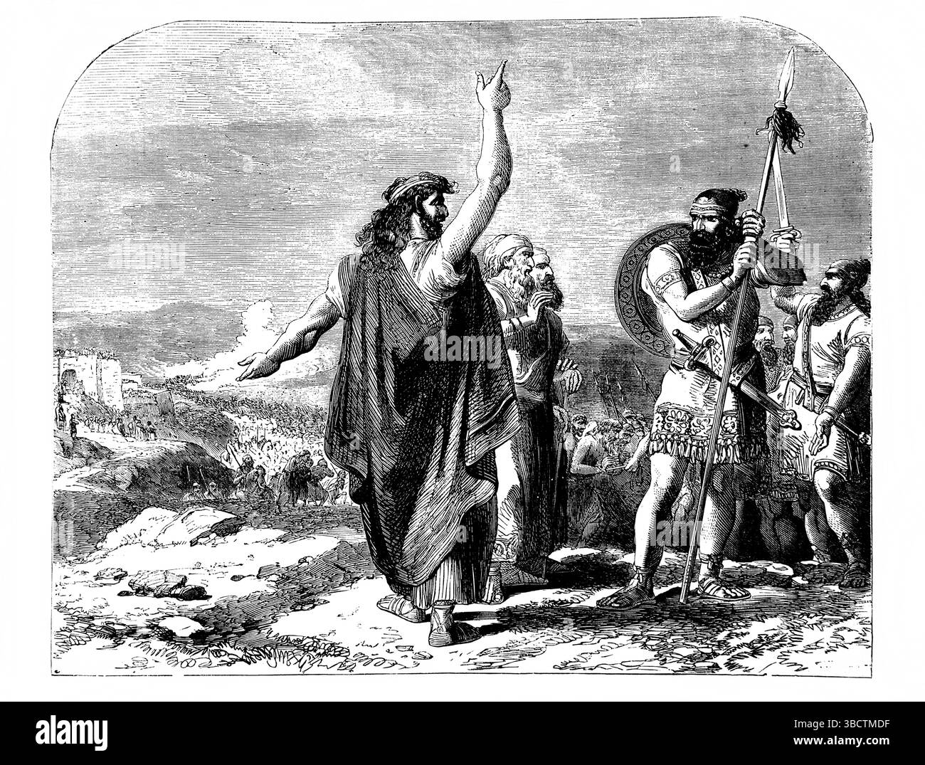Illustration of The Captives of Judah being sent home by the counsel of ...