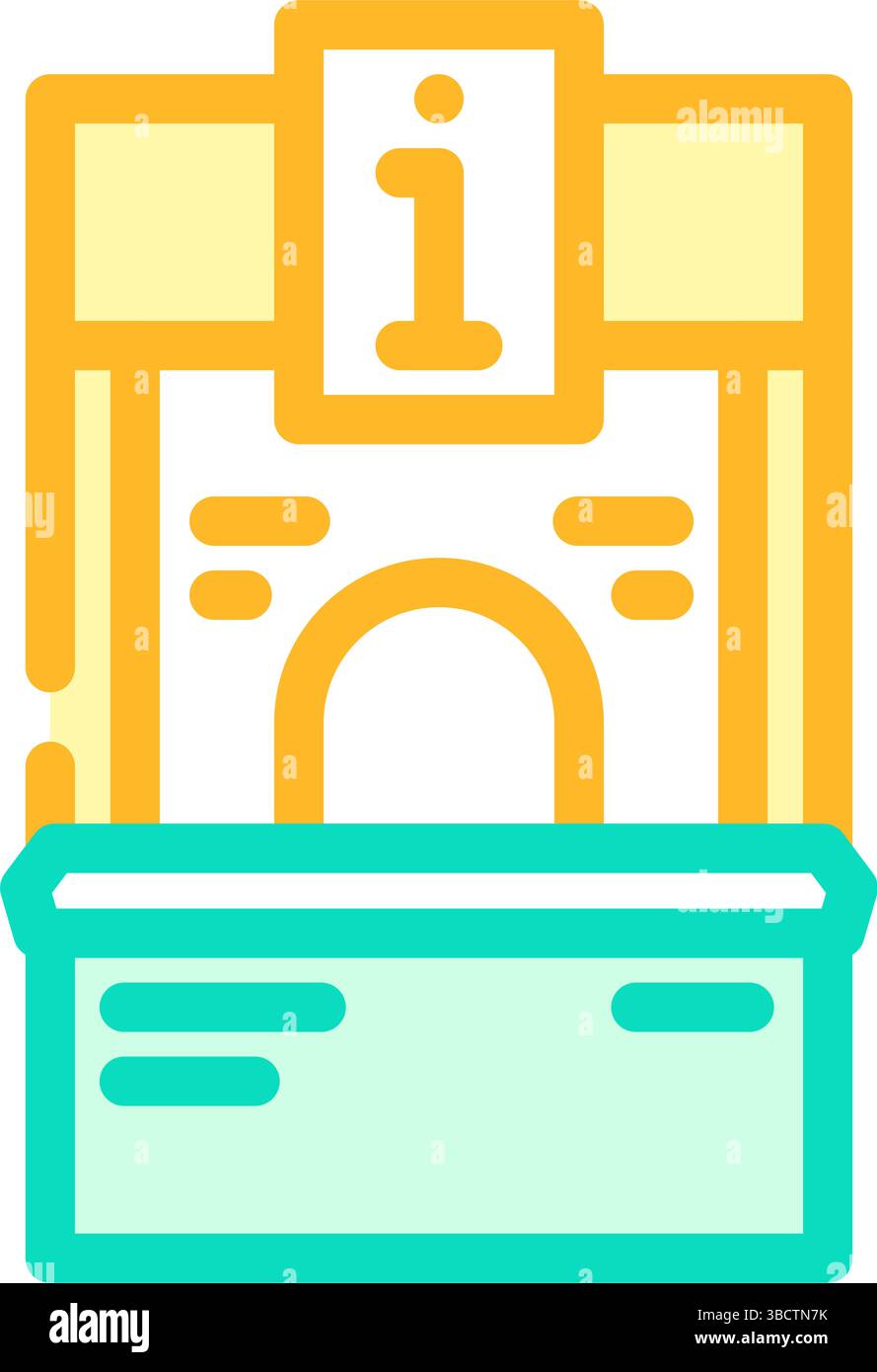 booth information color icon vector illustration Stock Vector Image ...