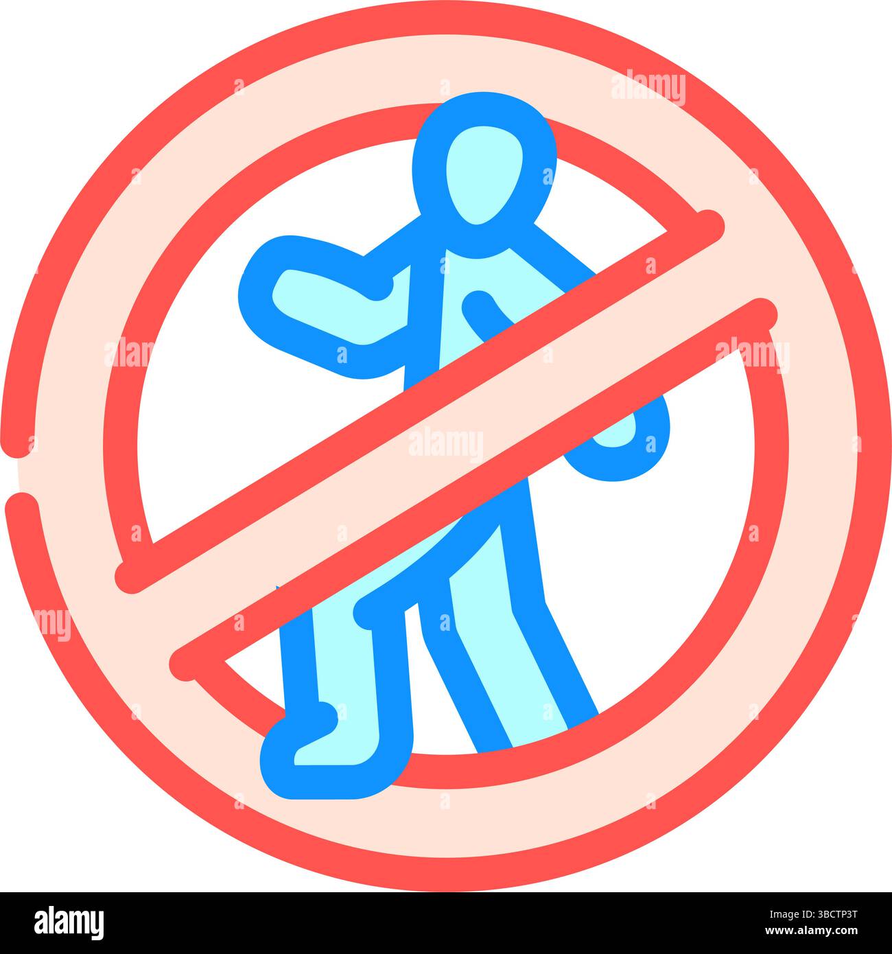no entry information color icon vector illustration Stock Vector Image ...