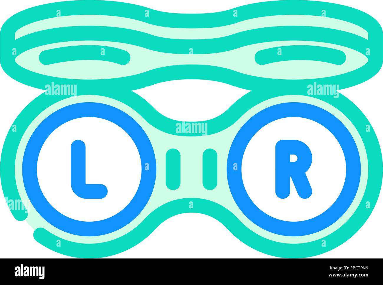 contact lenses optometry vision eye color icon vector illustration ...