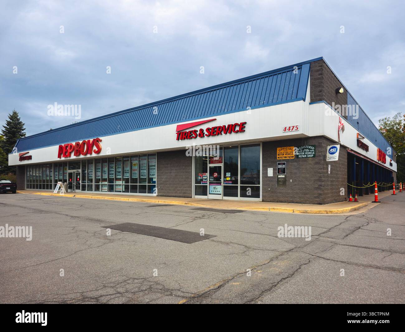 New Hartford, NY - Aug 30, 2024: Wide view of Pep Boys, Manny, Moe ...