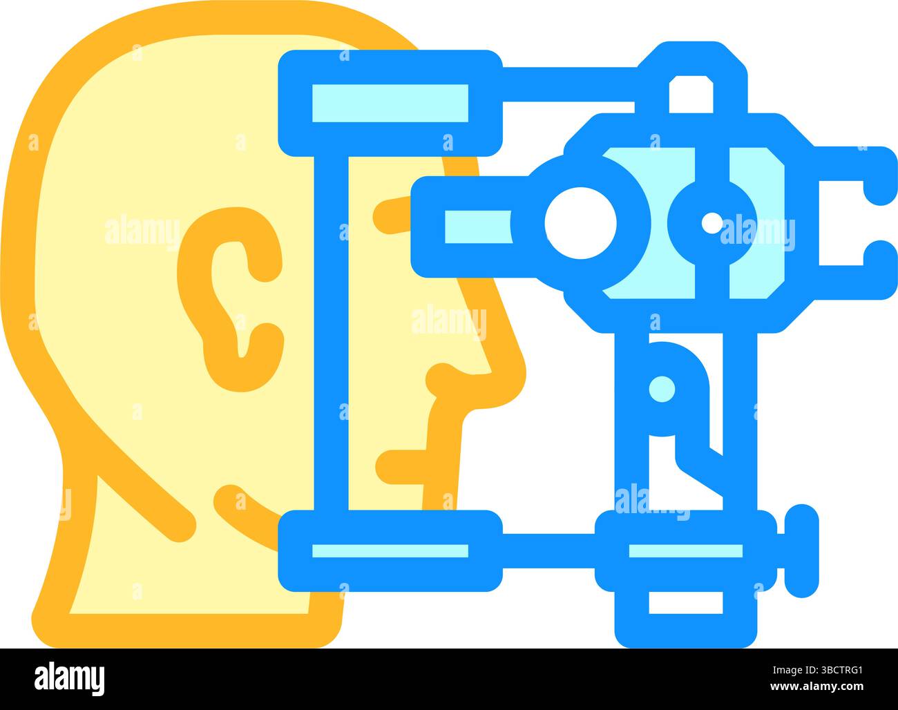 vision screening optometry eye color icon vector illustration Stock ...
