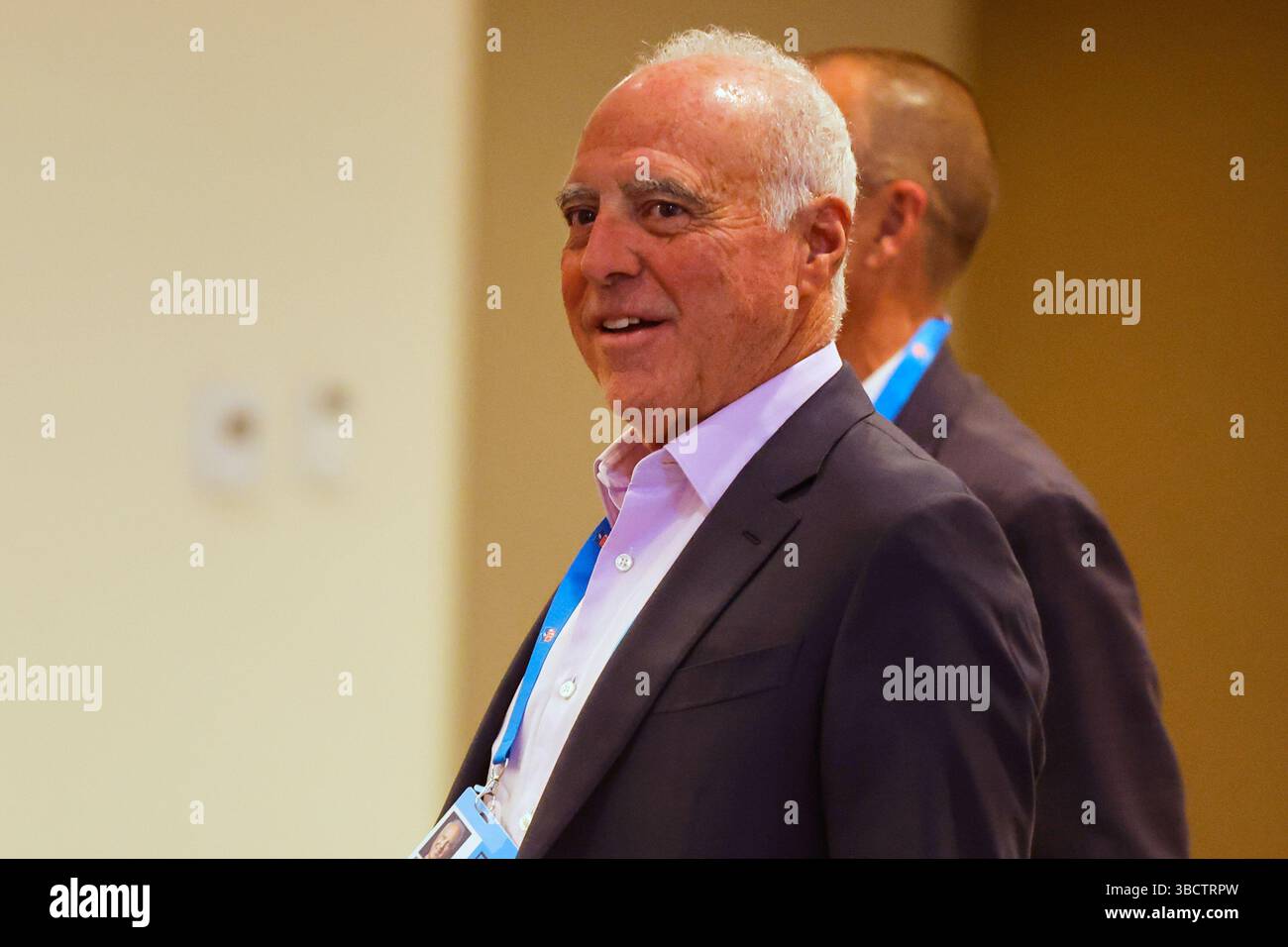 Philadelphia Eagles owner Jeffrey Lurie arrives at the NFL football ...