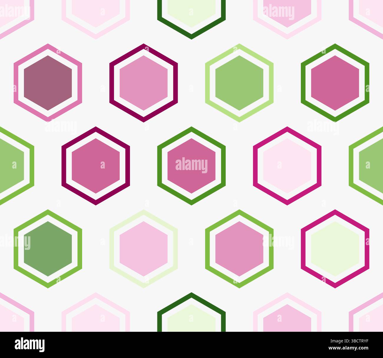Hexagon geometric shapes background. Hexagon bold mosaic cell with padding and inner solid cells ...