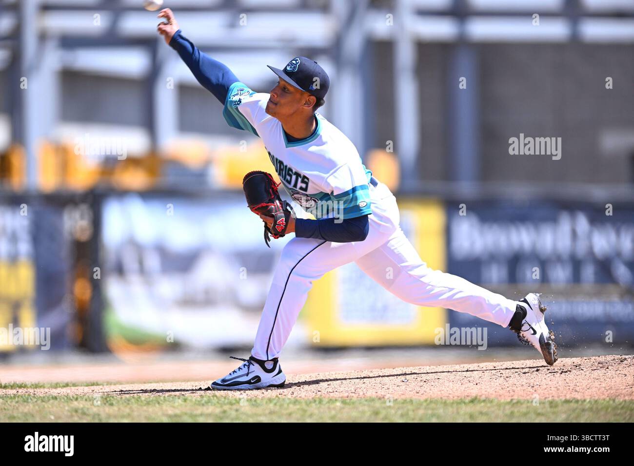 Asheville Tourists starting pitcher Anderson Brito (21) delivers a ...