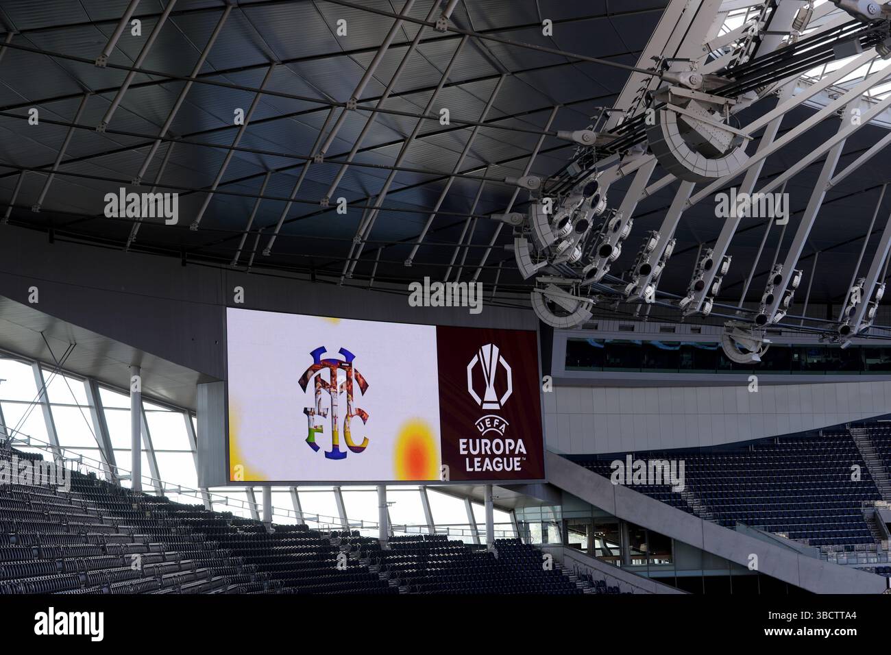 General view of the stadium before a screening of the UEFA Europa ...