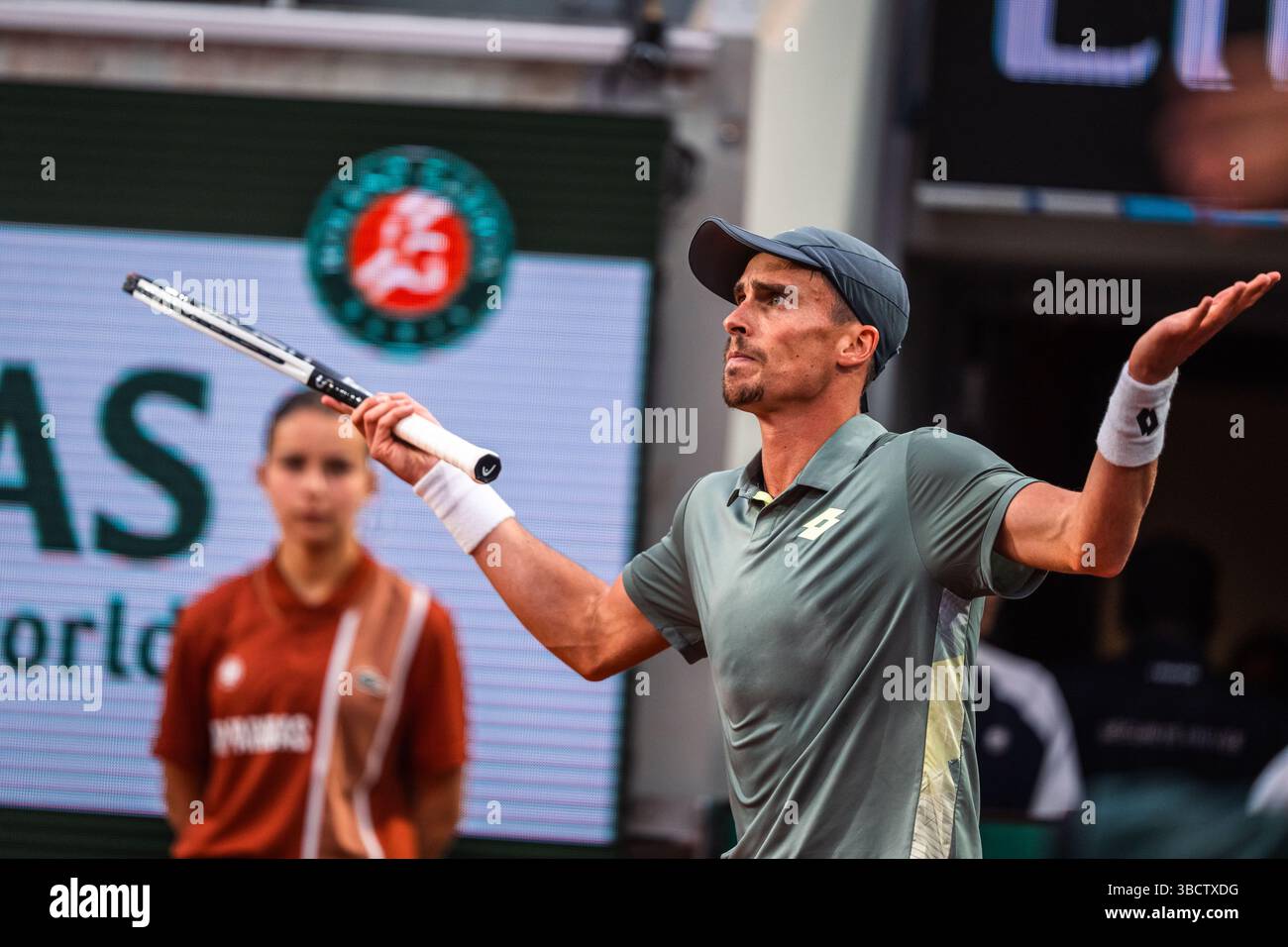 Geoffrey BLANCANEAUX of France during the qualifying of the Roland-Garros 2025, French Open ...