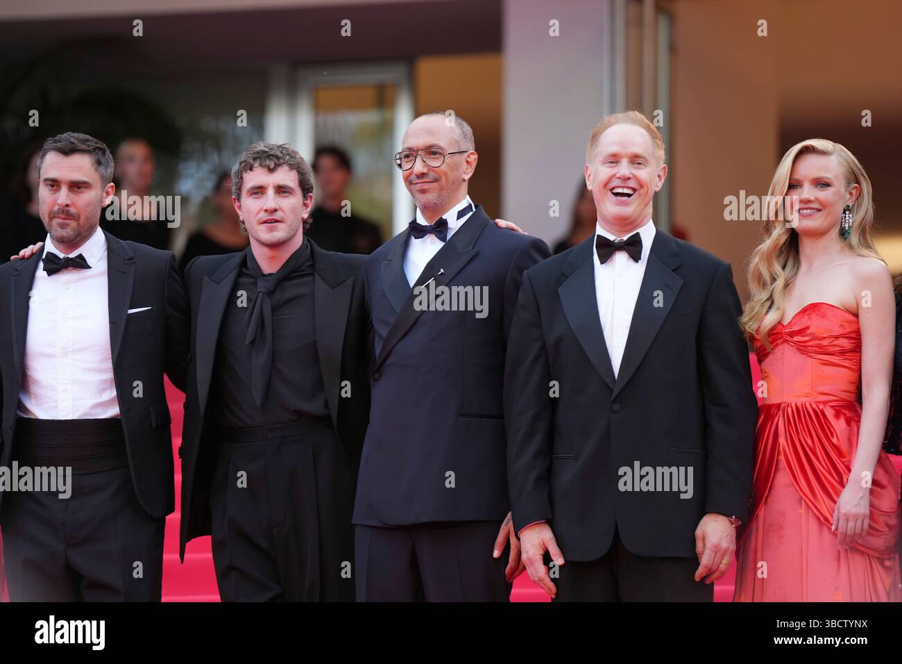 Writer Ben Shattuck, from left, Paul Mescal, director Oliver Hermanus ...