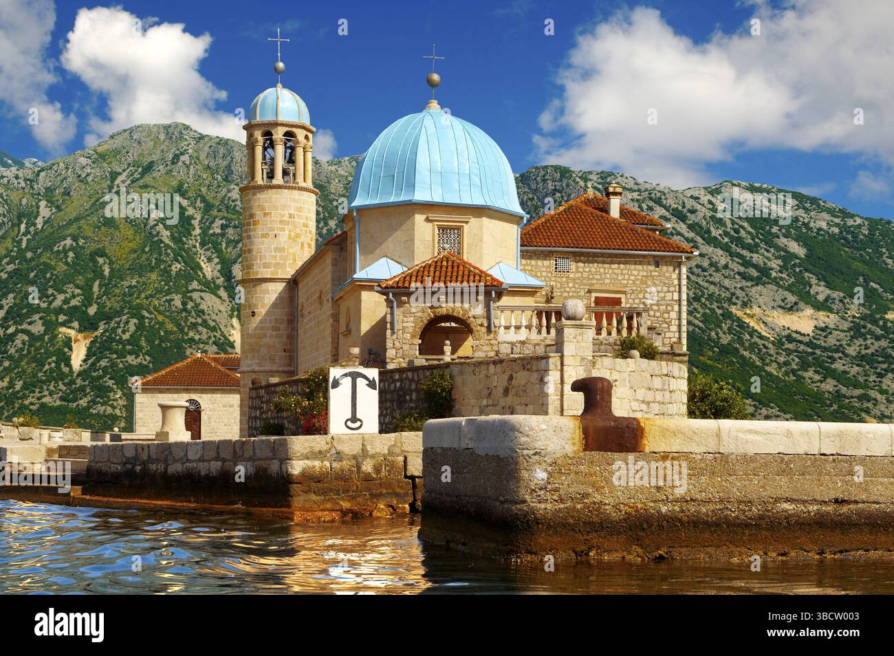 Church of Our Lady of the Rocks, Gospa od skrpjela islet, Bay of Kotor ...