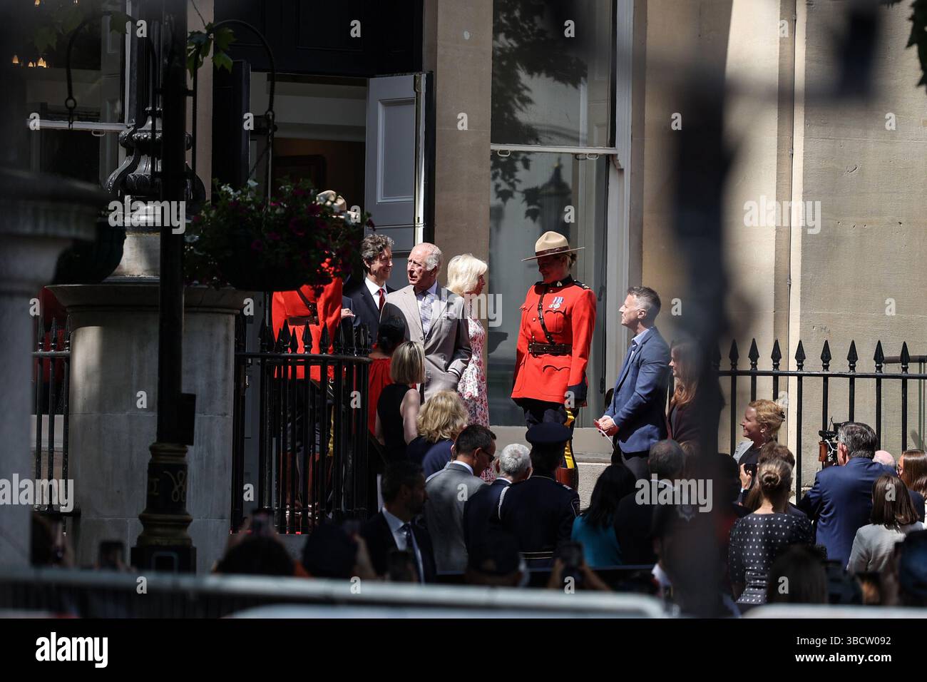 London, UK. 20th May, 2025. HRH King Charles III and HRH Queen Camilla seen departing from ...