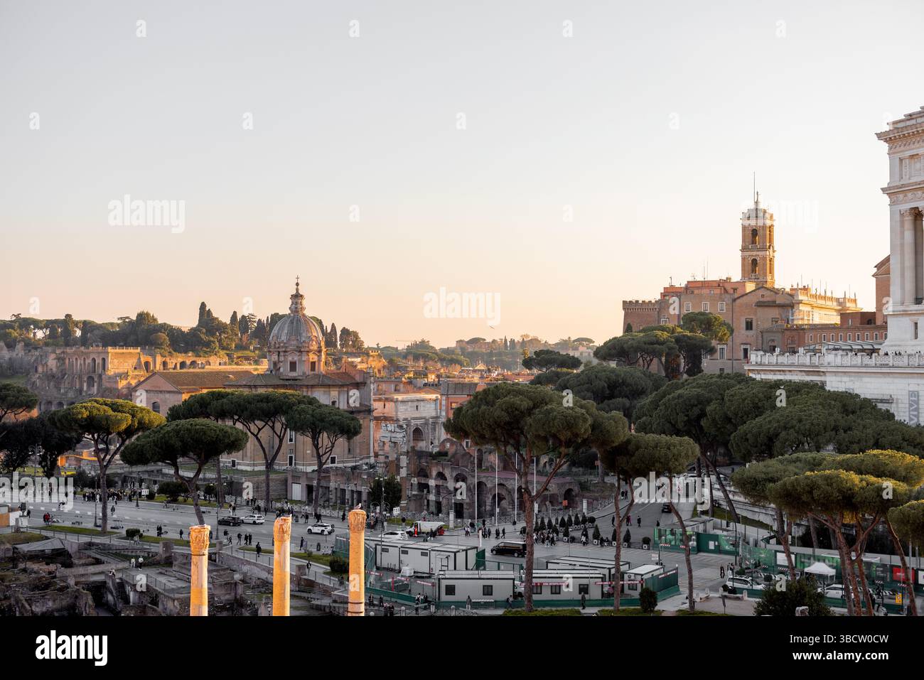 View of Capitoline Hill, Church of Santi Luca e Martina, and the ...
