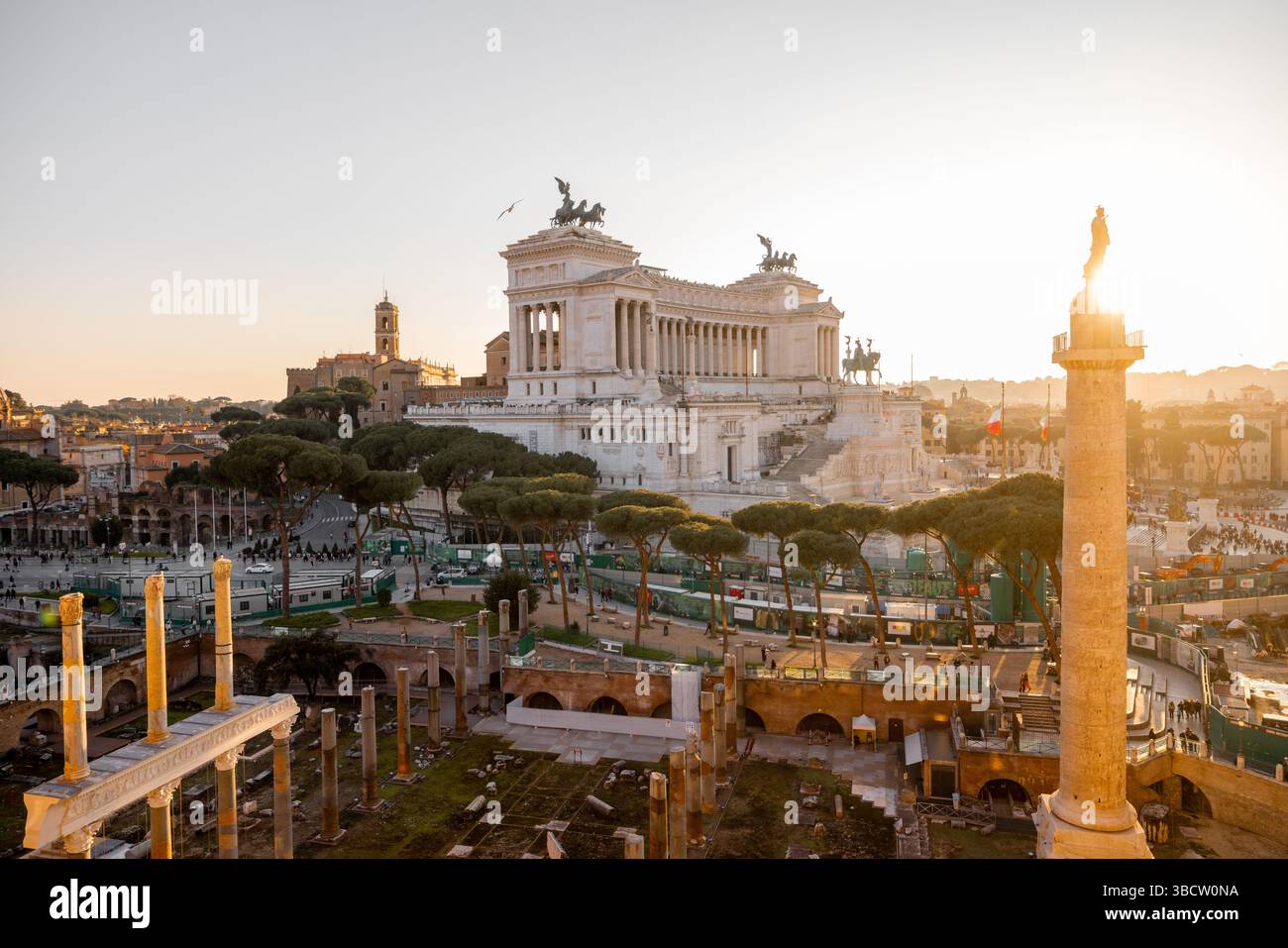View of Capitoline Hill, Church of Santi Luca e Martina, and the ...