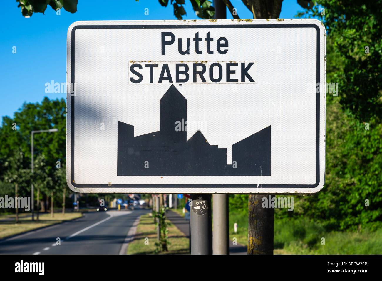 Sign of the village of Putte Stabroek, Belgium 15 May 2025 Stock Photo ...