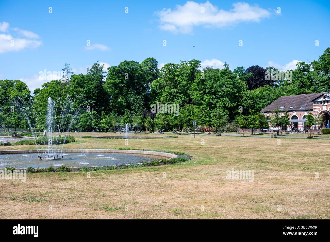 The castle and municipality park of Brasschaat, Antwerp, Belgium 16 May ...