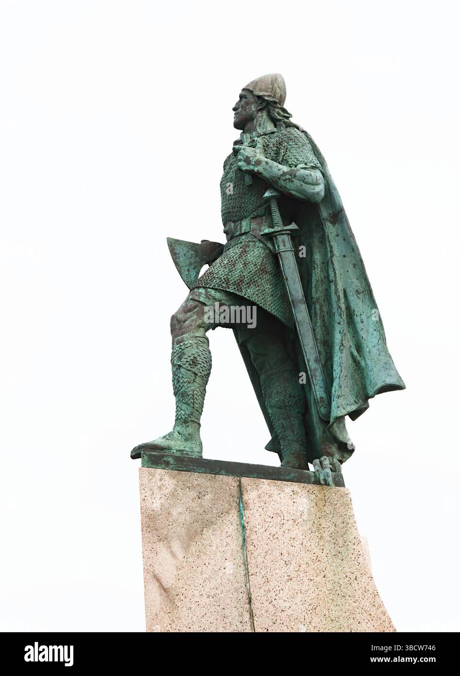 Memorial Bronze Statue Of Norse Explorer Leif Eiricsson By Sculptor ...