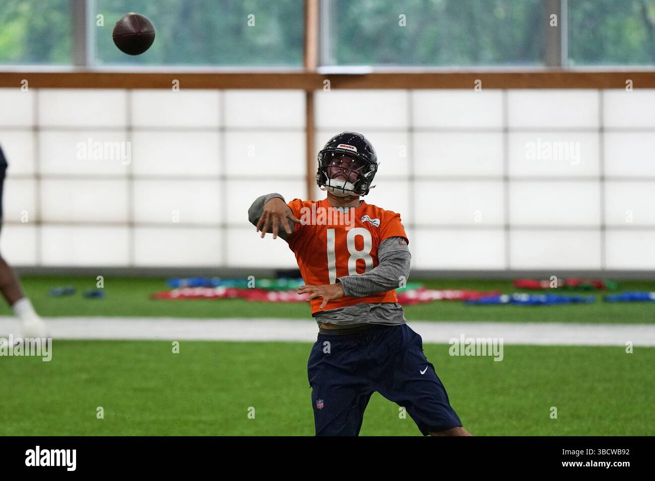 Chicago Bears quarterback Caleb Williams throws a pass during NFL ...
