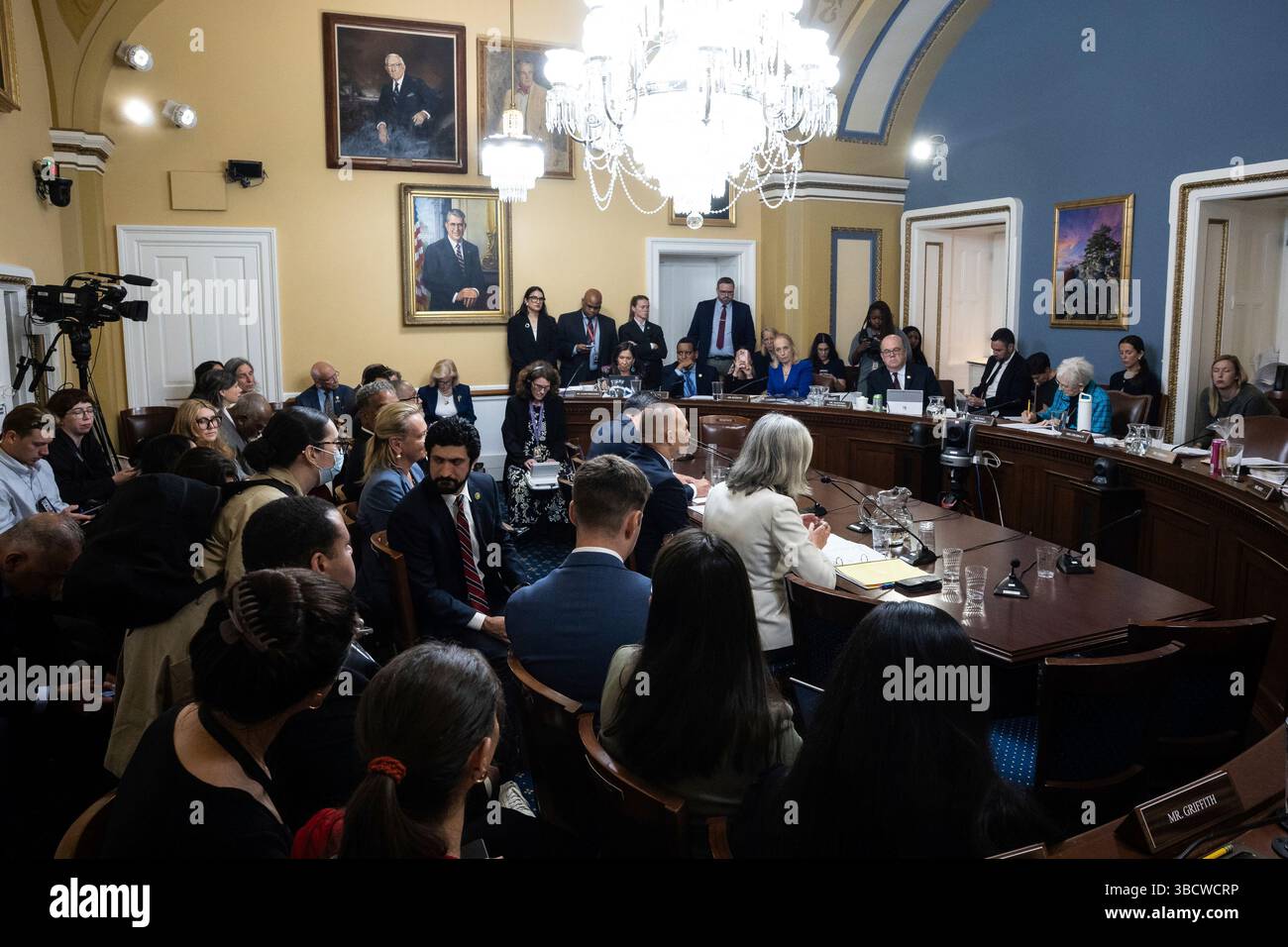 The House Rules Committee hearing room is seen during a meeting on ...