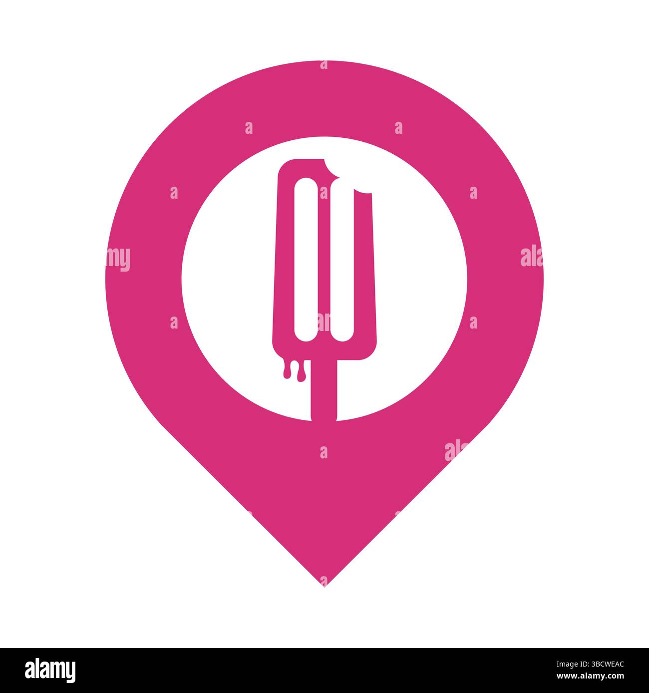 Ice cream stick logo template. Ice Cream Stick Vector Icon Illustration ...