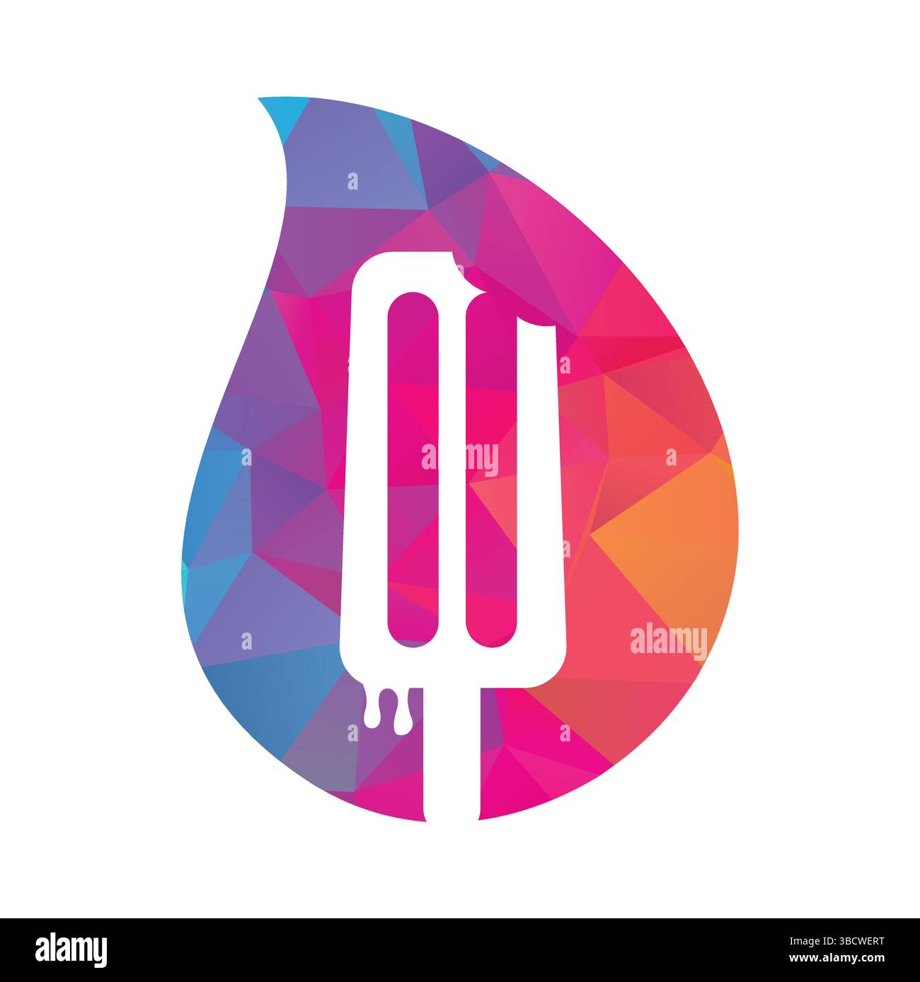 Ice cream stick logo template. Ice Cream Stick Vector Icon Illustration ...