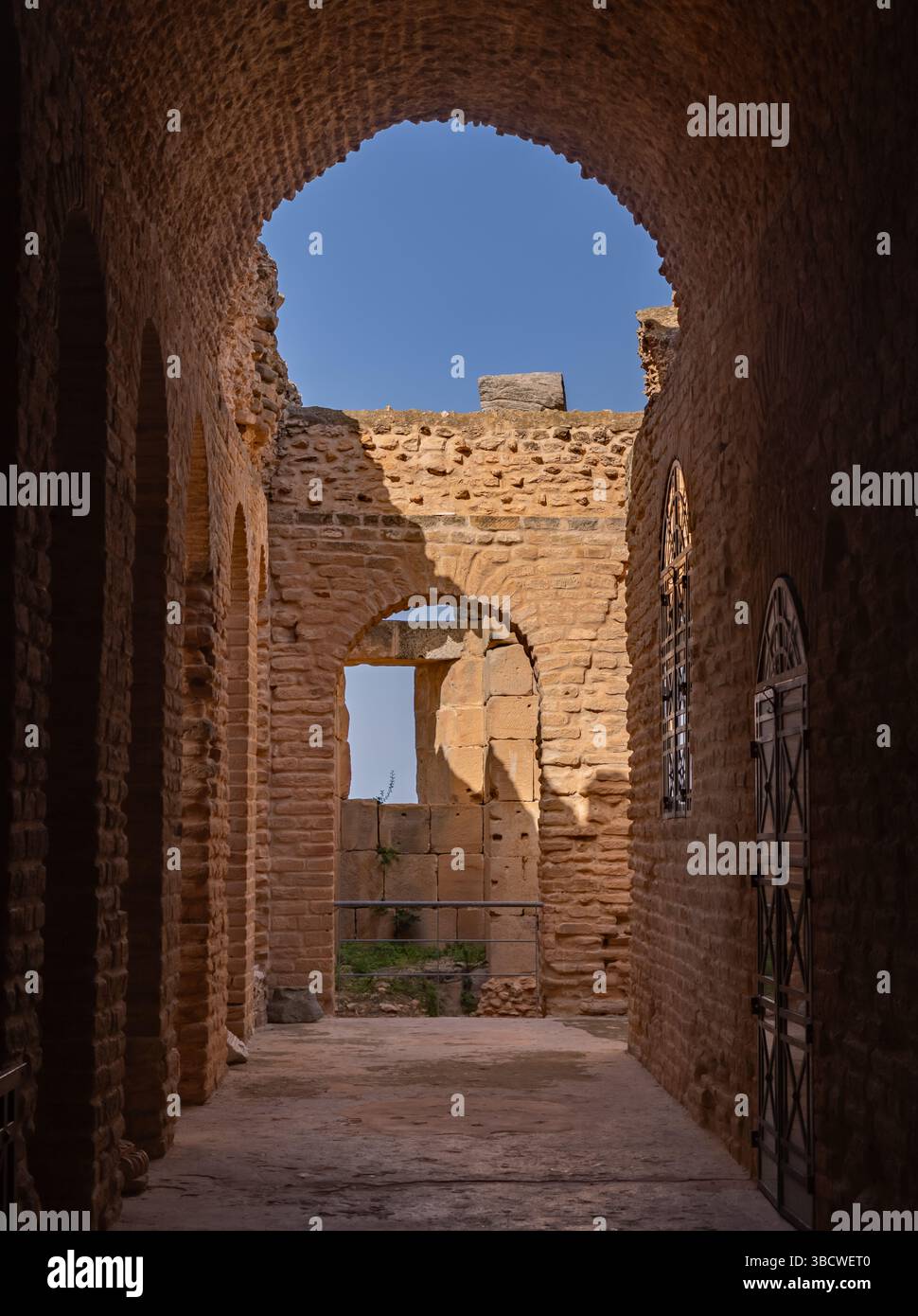 A picture of the Capitol at the Archaeological Site of Uthina Stock ...
