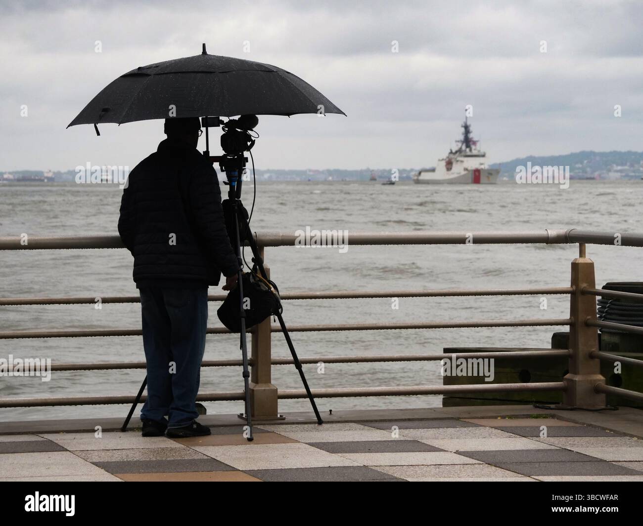 New York, New York, USA. 21st May, 2025. USCG Cutter Calhoun part of ...