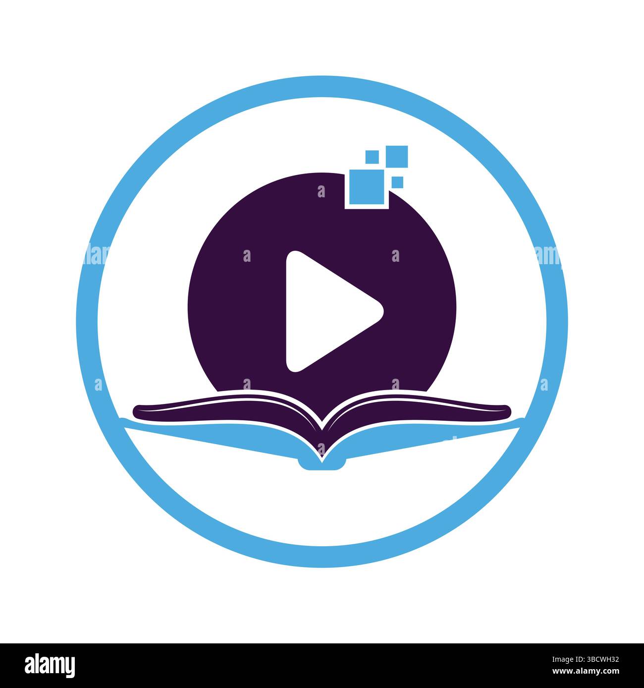 Book media logo design icon template. Book play logo symbol design ...