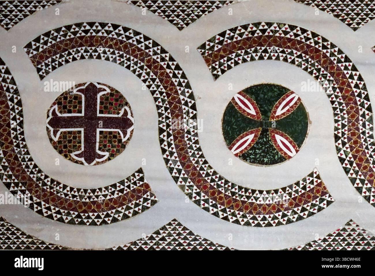 Palermo, Sicily. Mosaic tile detail Stock Photo - Alamy