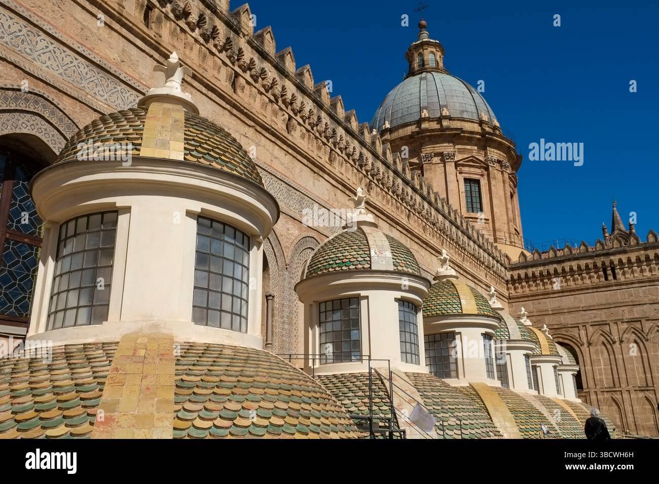 Palermo, Sicily. Cathedral of Palermo, built in 1104 this famous ...