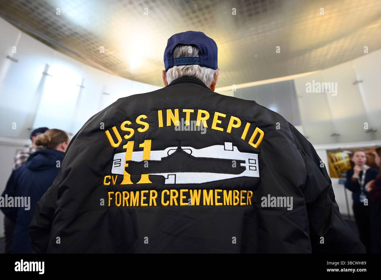 New York, USA. 21st May, 2025. Former USS Intrepid crew member Stuart ...