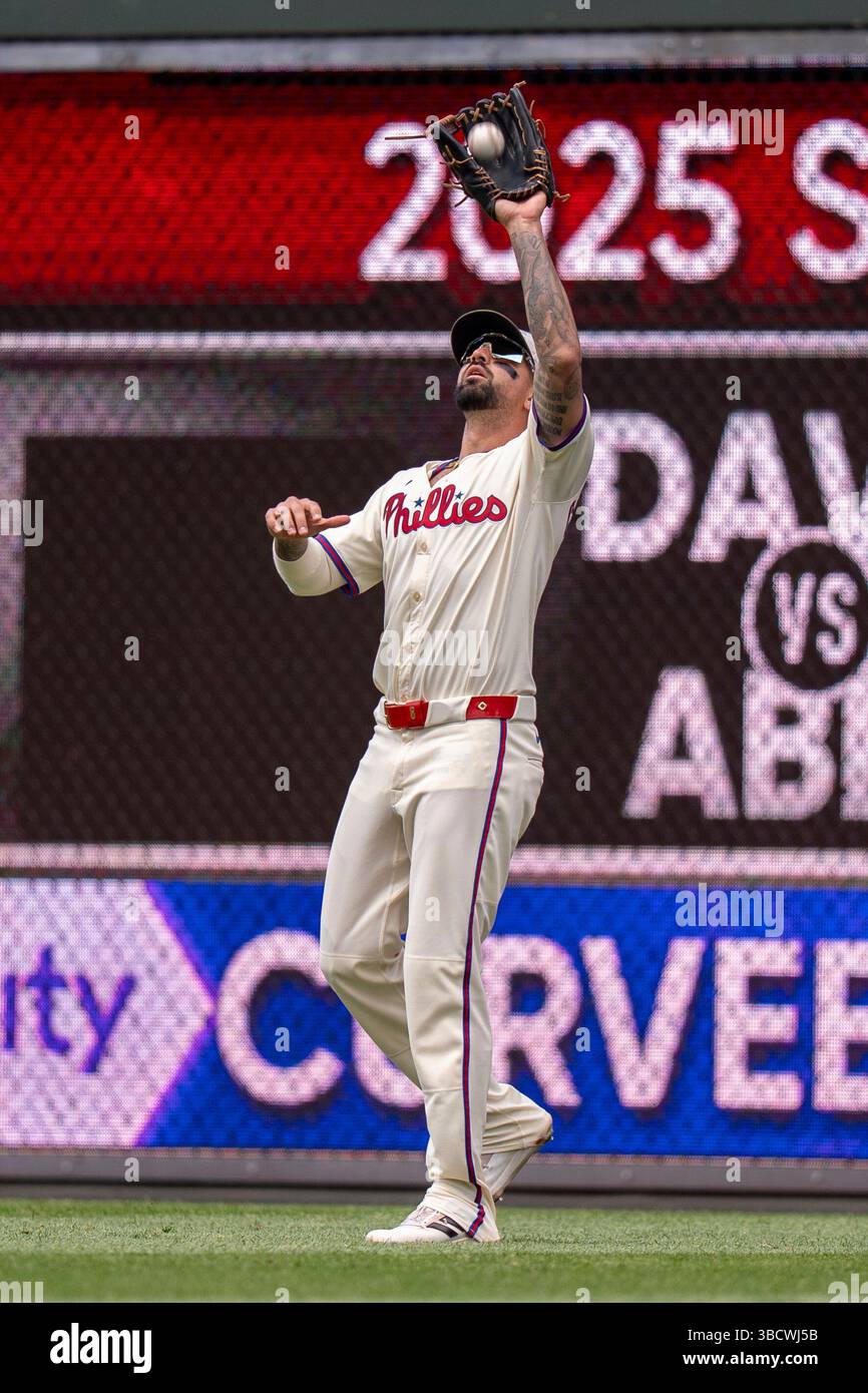 Philadelphia Phillies right fielder Nick Castellanos in action during a ...