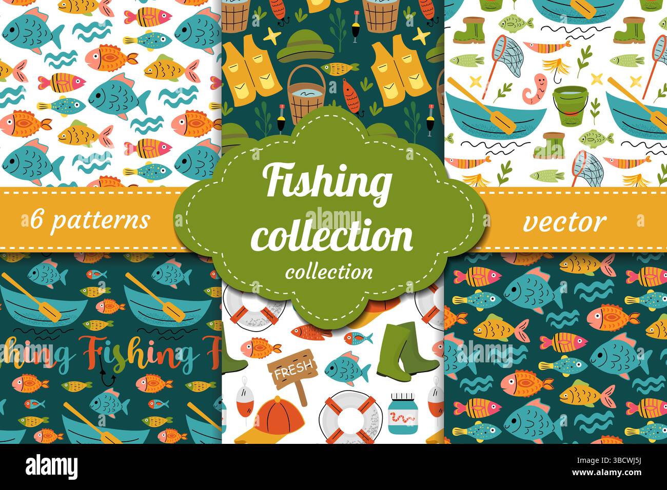 Net nets fish fishing bucket Stock Vector Images - Alamy
