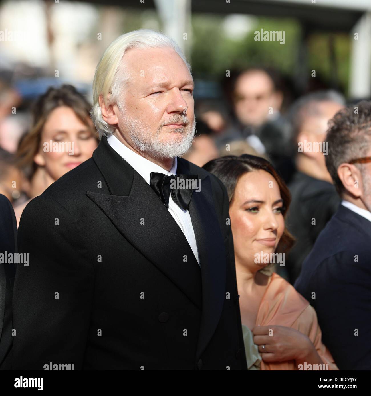 May 21, 2025, Cannes, Cote D'azur, France: JULIAN ASSANGE on the red ...