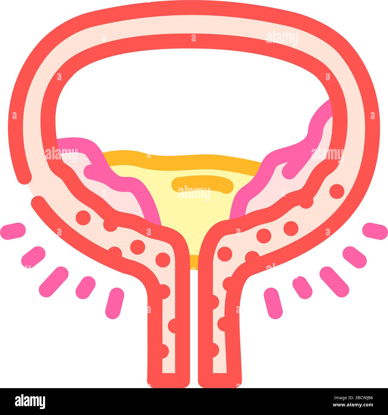 cystitis urology color icon vector illustration Stock Vector Image ...