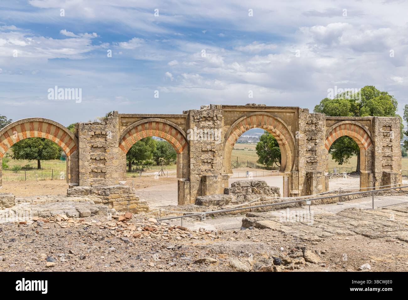 Medina Azahara, Cordoba, Andalusia, Spain. Ruins at the archaeological ...
