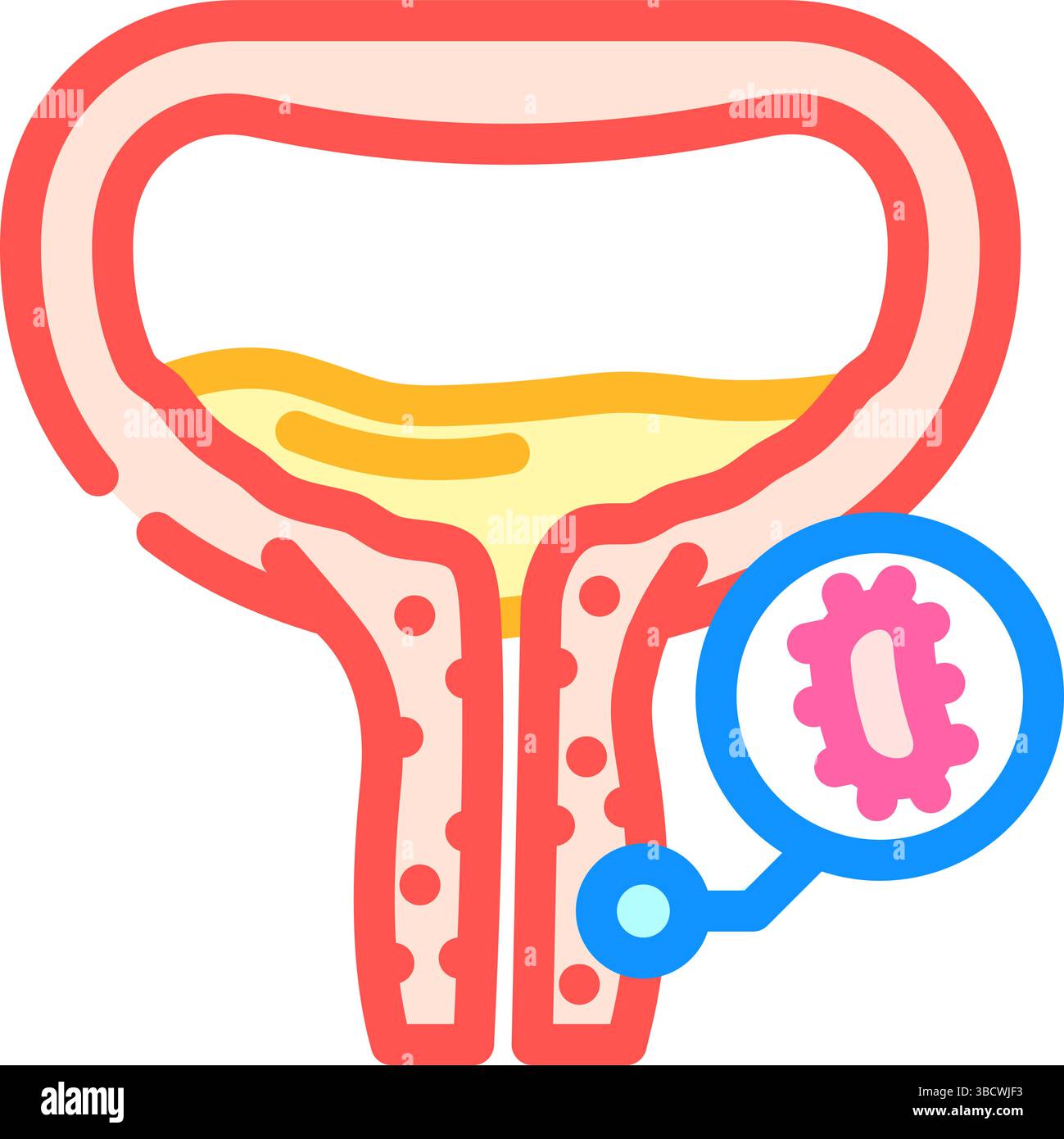urethritis urology color icon vector illustration Stock Vector Image ...