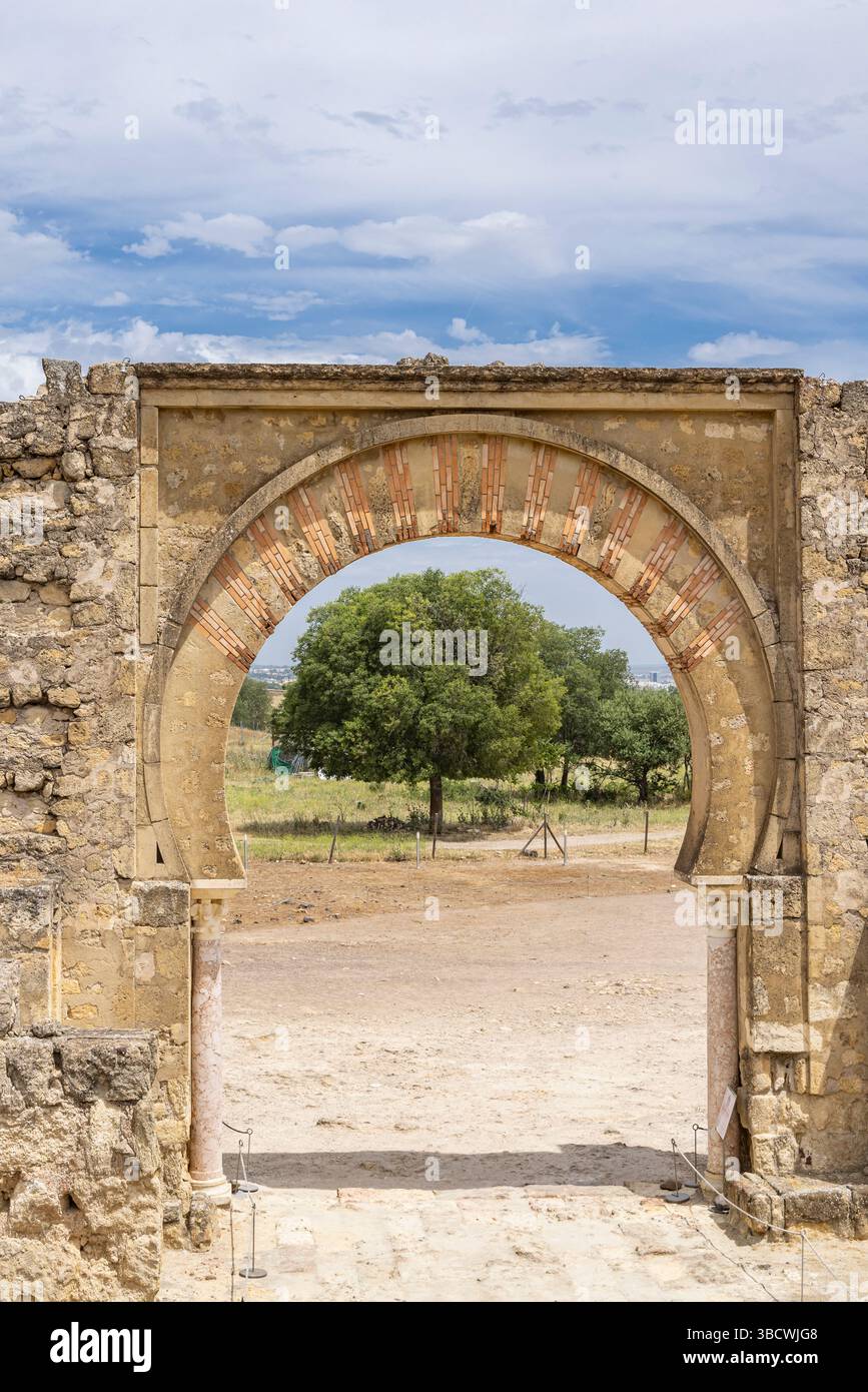 Medina Azahara, Cordoba, Andalusia, Spain. Ruins at the archaeological ...
