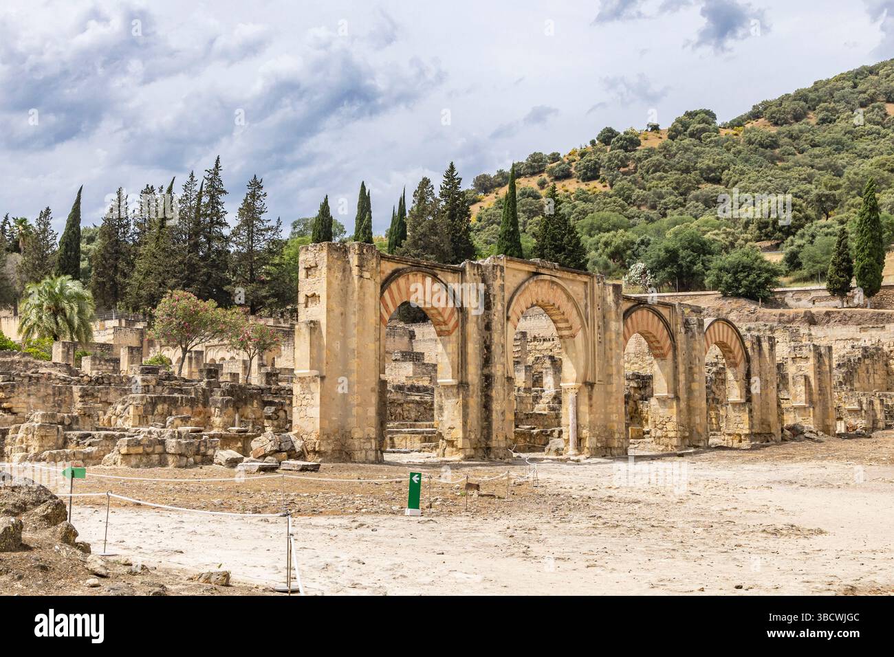 Medina Azahara, Cordoba, Andalusia, Spain. Ruins at the archaeological ...